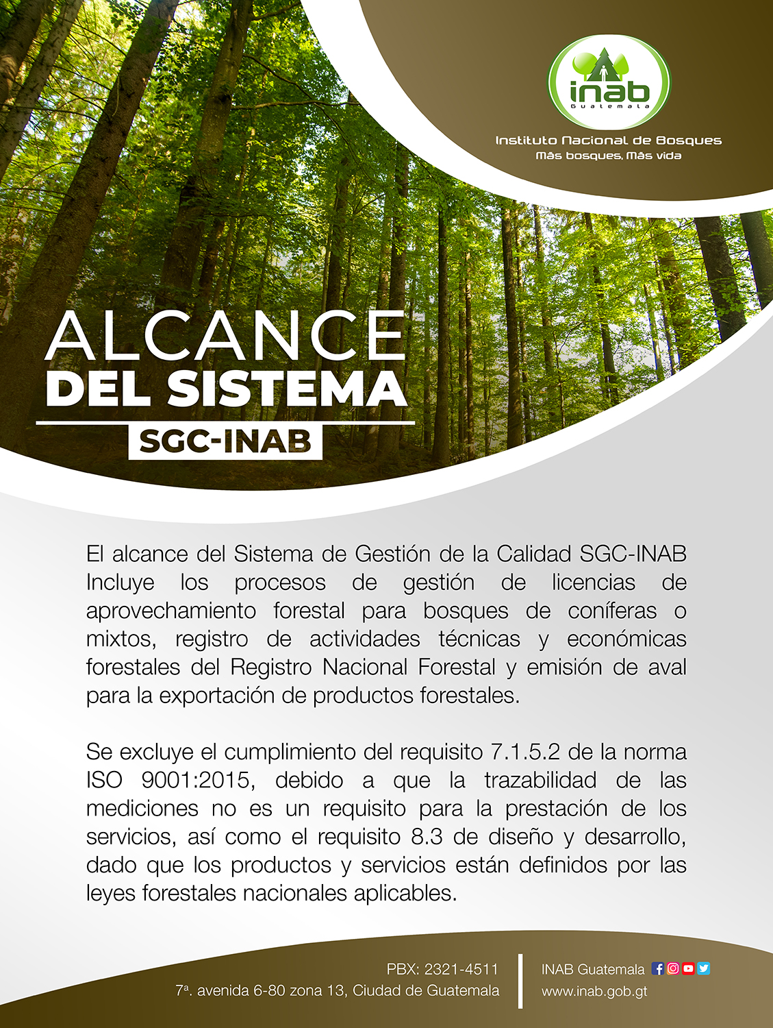 Alcance SGC-INAB